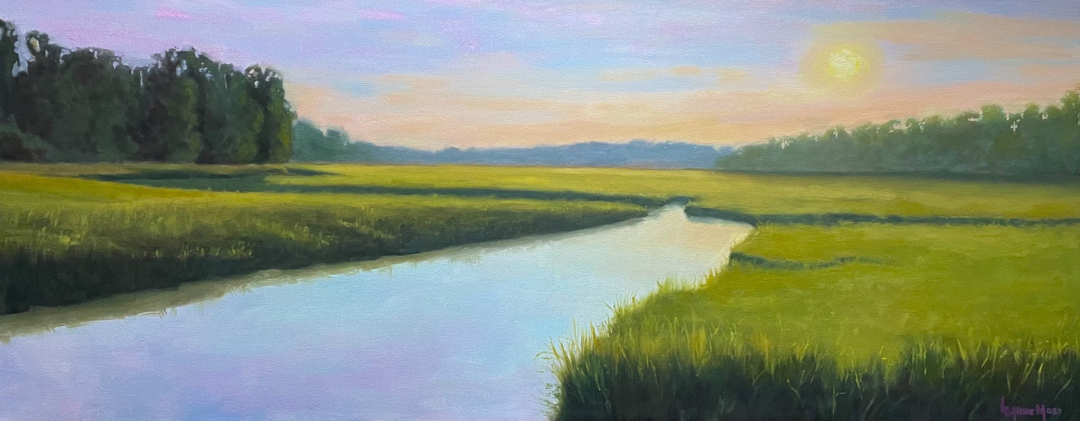 "Sunset On the Pagan" Signed Print – Leanne Moss Art