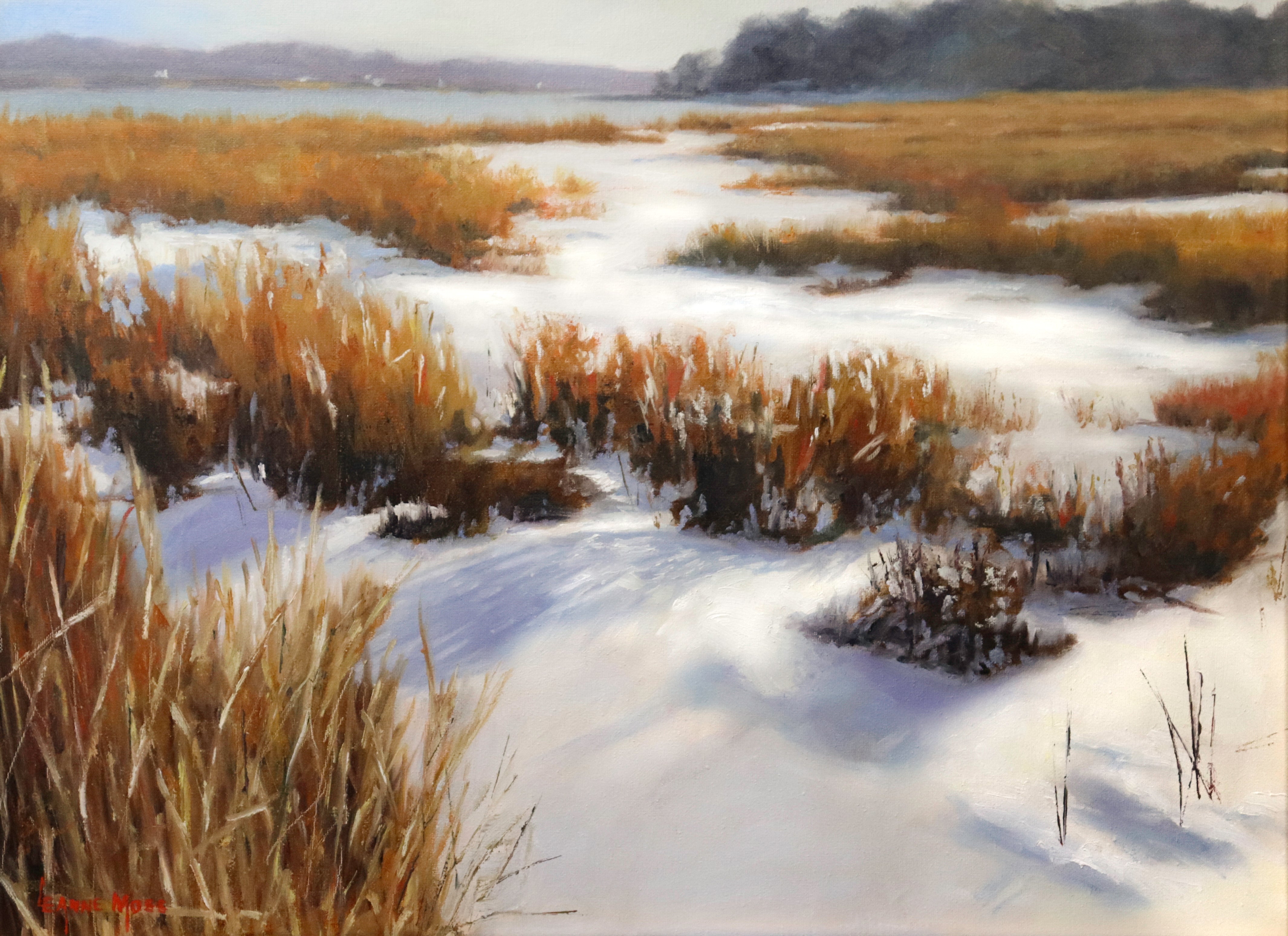 "Snowfall on the Pagan" signed print – Leanne Moss Art